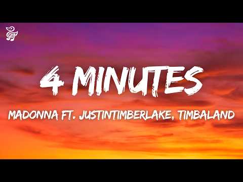 Madonna - 4 Minutes ft. Justin Timberlake, Timbaland (Lyrics)