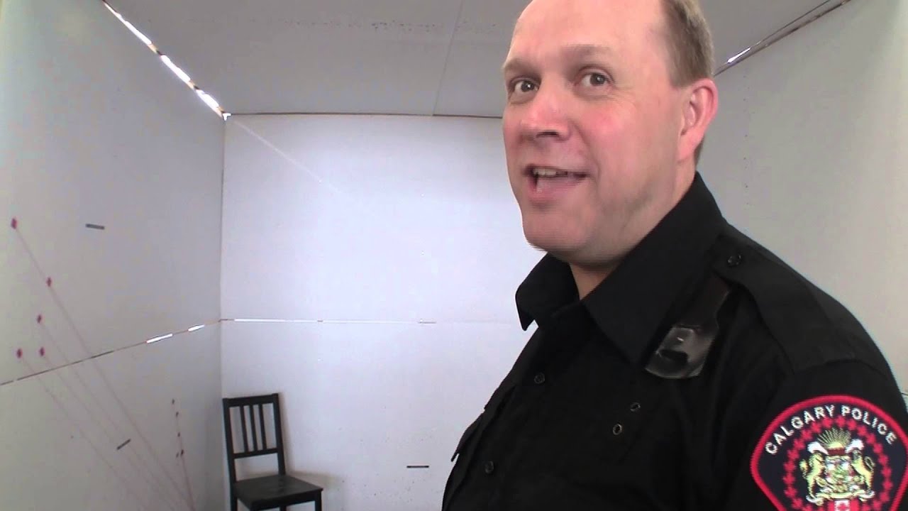 Metro Calgary — Police blood splatter investigator walks through mock ...