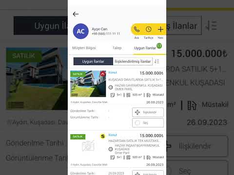 22- Revy CRM Alıcı Müşterine Uygun İlanlar