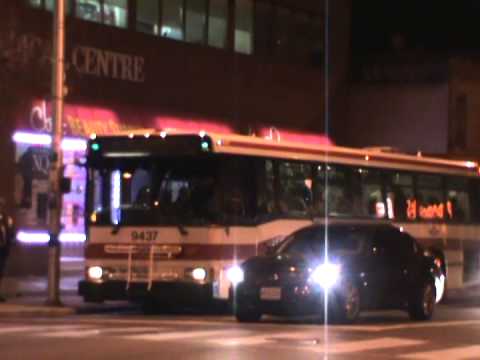 TTC Buses After Dark (with bonus subway shuttle action) - YouTube