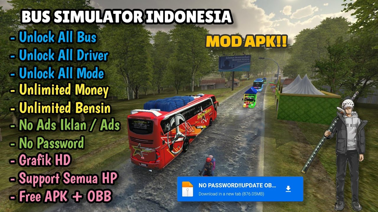 BUSSID!! Bus Simulator Indonesia Apk v3.7.1 - OBB Unlimited Money ...