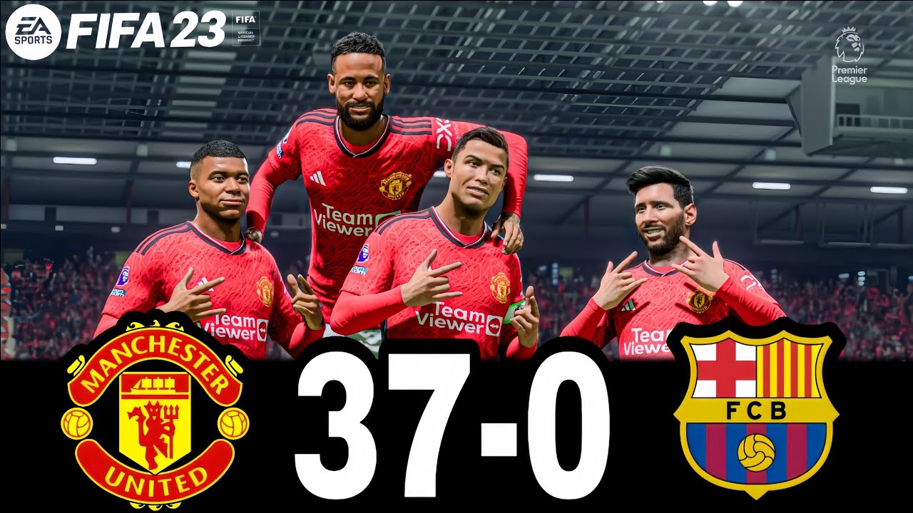 FIFA 23 - MESSI NEYMAR RONALDO & MBAPPE | ALL STARS | MANCHESTER UNITED ...
