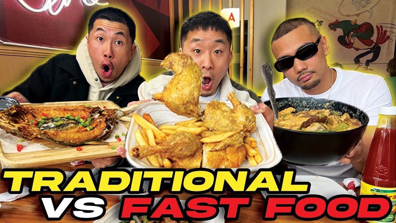 Traditional FILIPINO vs FAST FOOD FILIPINO w/ Boi Angel - YouTube