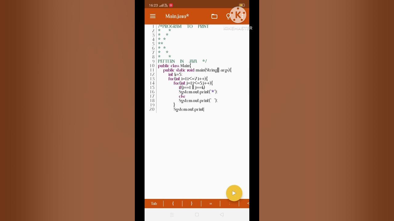 Program To Print K Pattern In Javajavaprogramming Codingpatterns Shortsviralsource Youtube