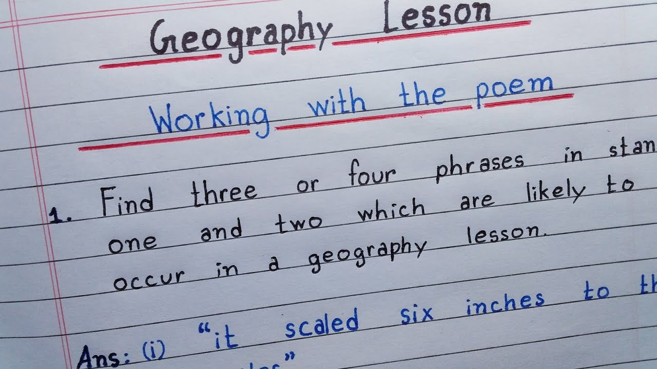 NCERT | Geography Lesson | Question and Answers | Class - 8 | - YouTube