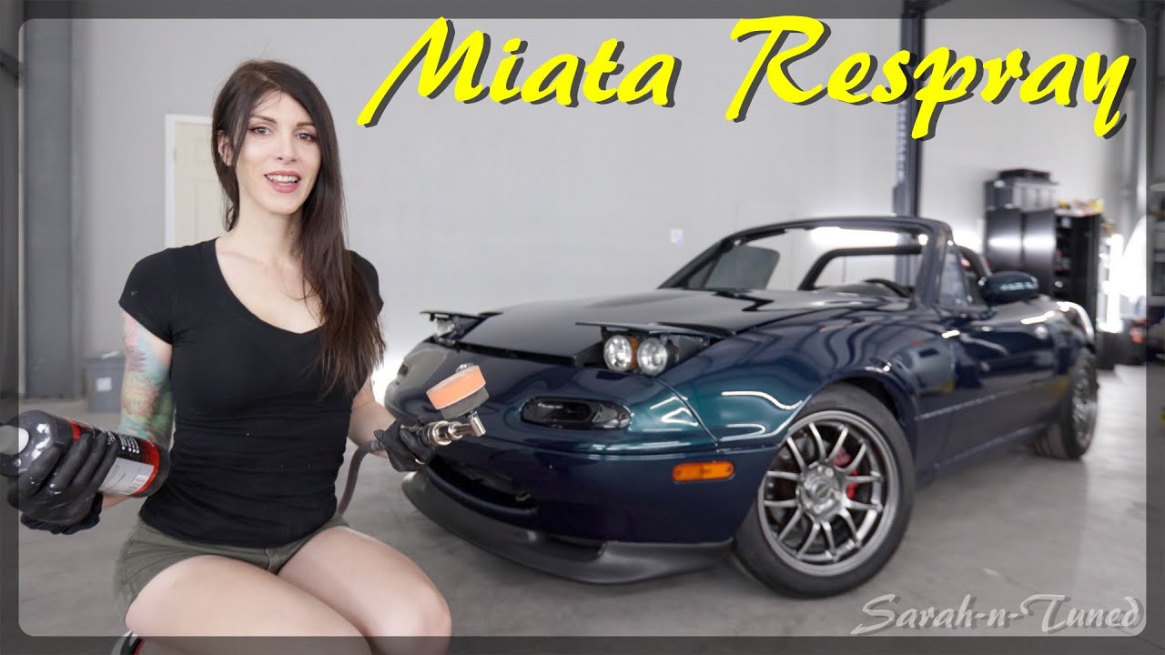 Bringing an Old Miata Back To Life // Cut & Buff! - YouTube