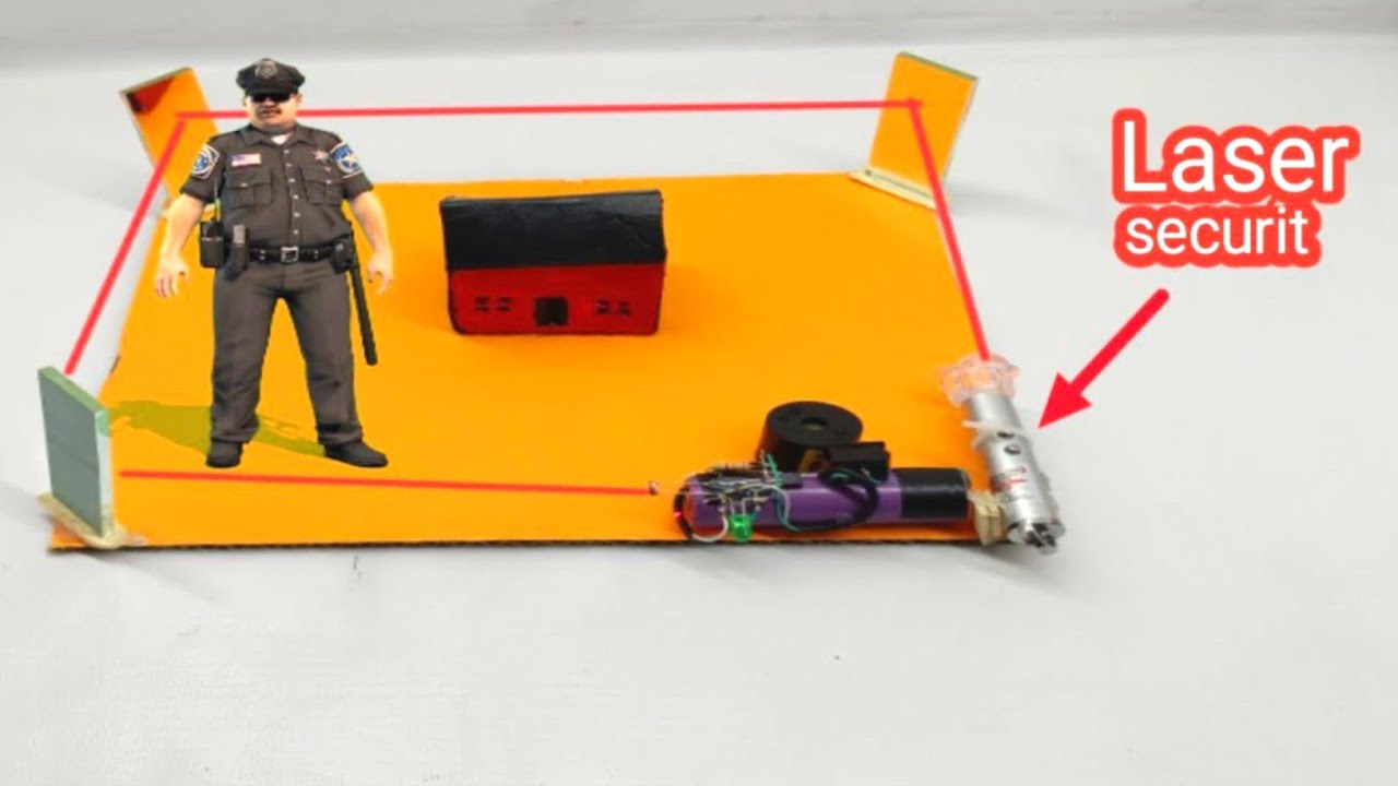 How to make Laser Home Security System / School Project - YouTube