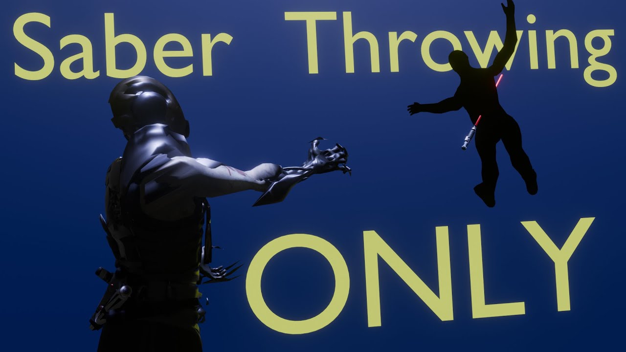 Completely DESTROYING The Force Unleashed ONLY Using Saber Throw! - YouTube