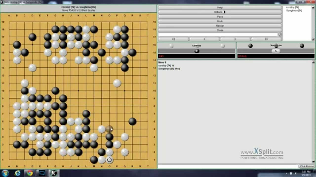 KGS Go Game 8 - 8k vs 7k - YouTube