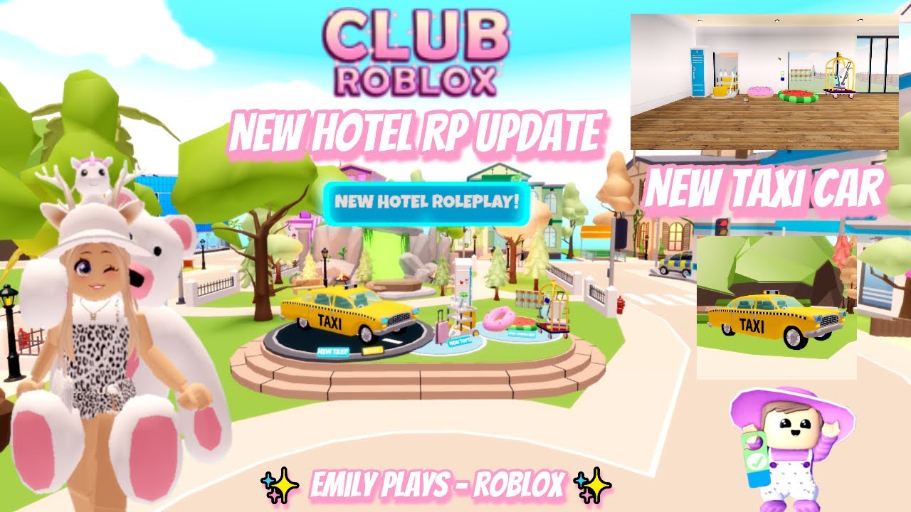 Club Roblox NEW Hotel RP Update + NEW Taxi Car - YouTube