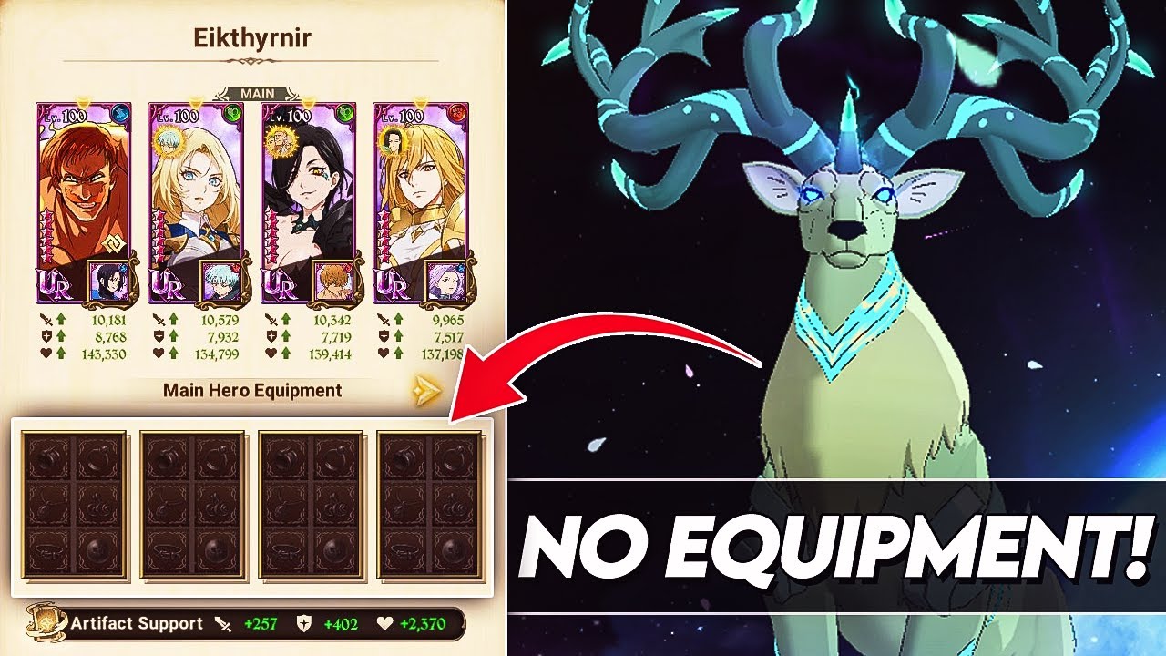 NO GEAR *CHALLENGE* ON EIKTHYRNIR DEMONIC BEAST BATTLE?! Deer Demonic ...