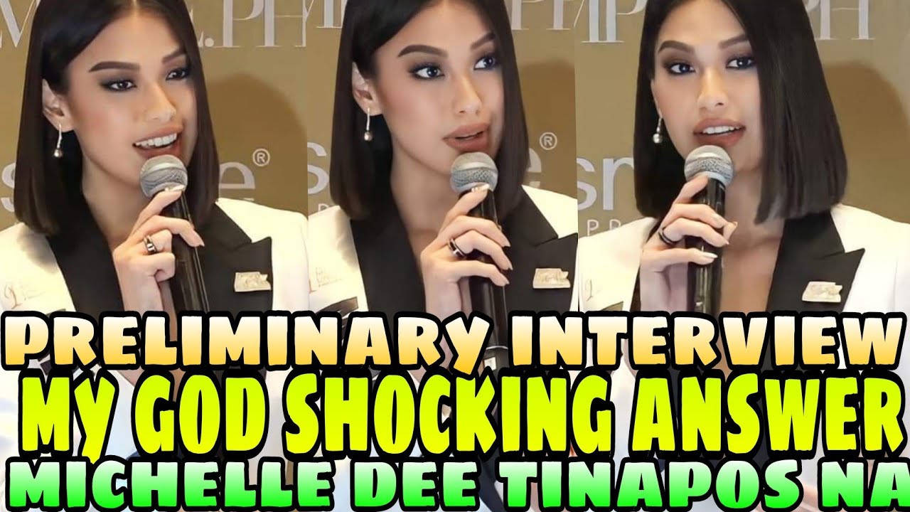 Preliminary interview! Michelle Dee Miss Universe Philippines 2023 ...