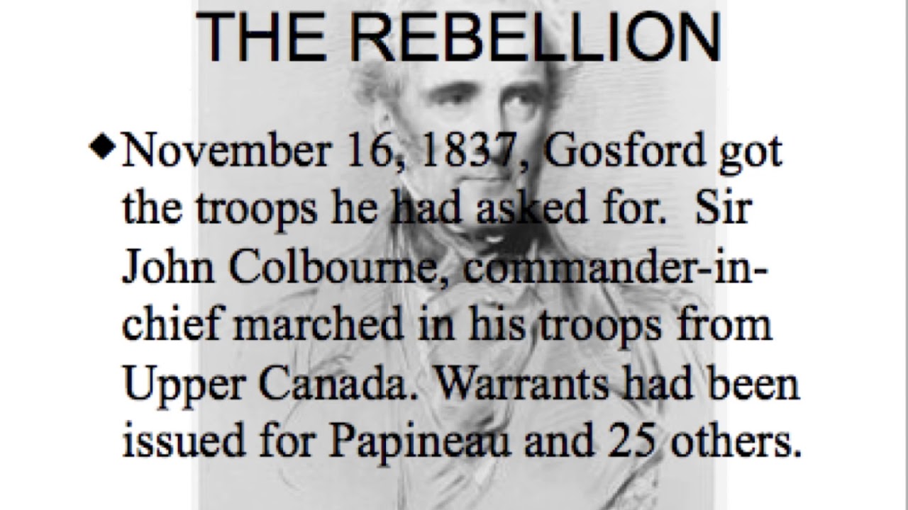 Lower Canada Rebellion of 1837 audio recording - YouTube
