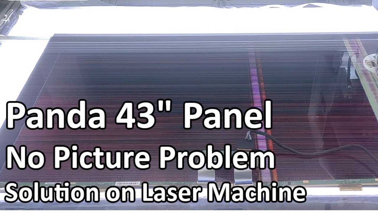 panda ccpd-tc425 panel repair laser machine - YouTube