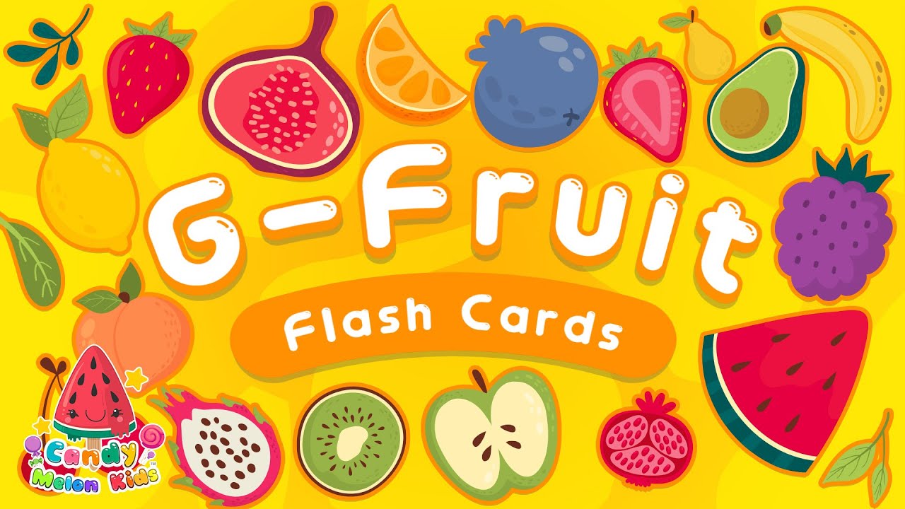G Fruit Flash Cards | Video Flash Cards | Learn to Talk | Vocabulary in ...