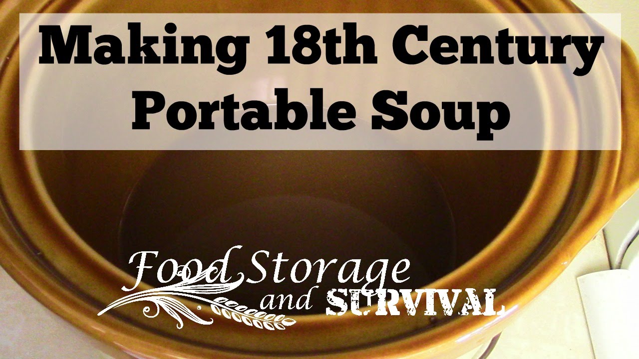 Making 18th Century Portable Soup - YouTube