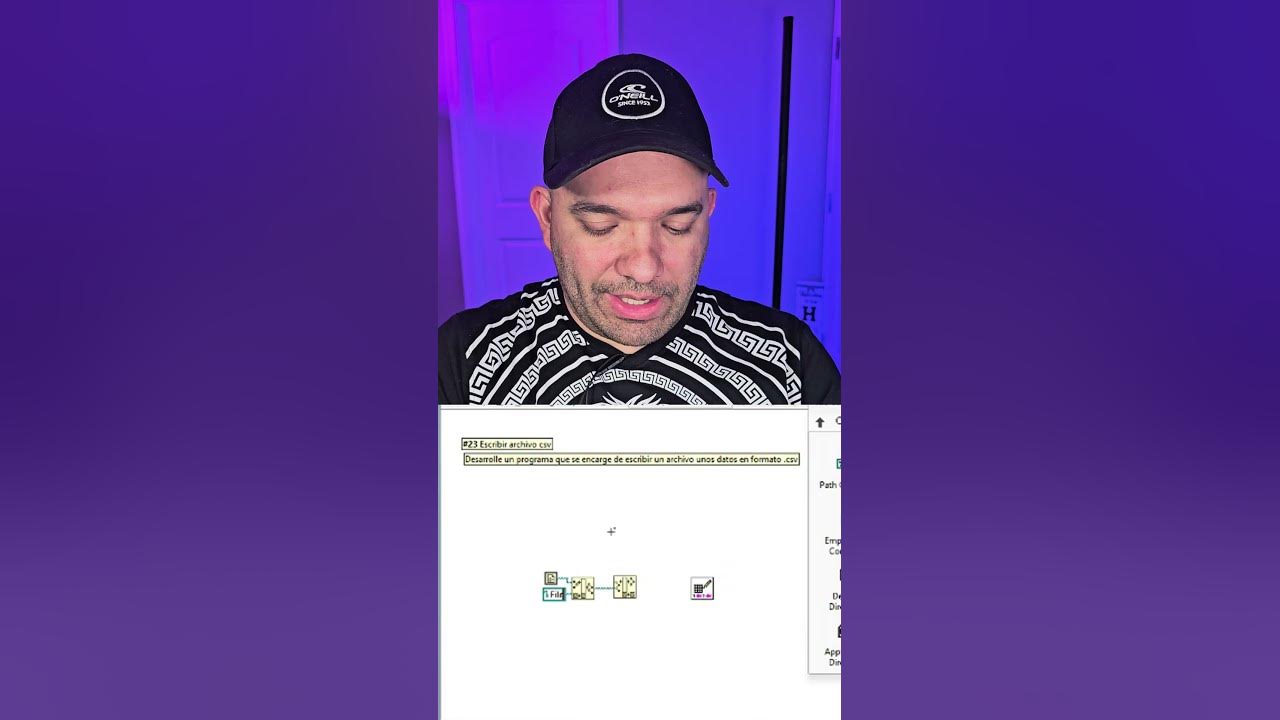 Programando con Labview. Escribir en archivo CSV. Reto #23 - YouTube