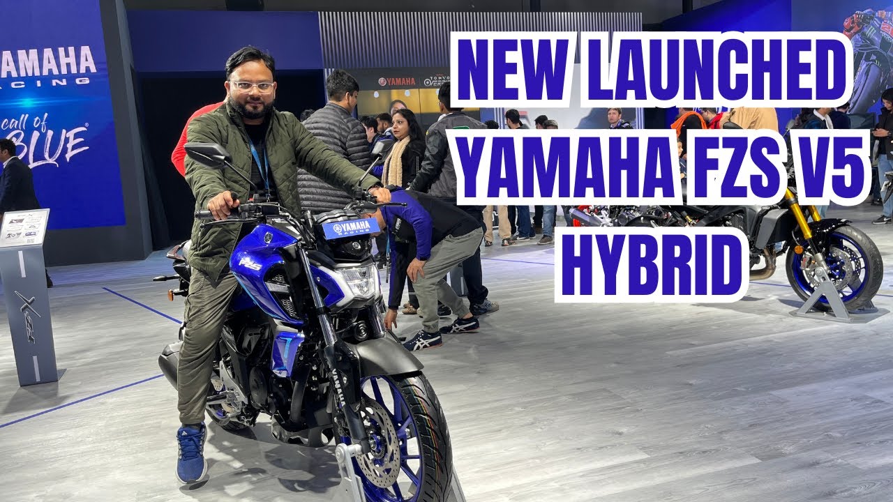 New Launched Yamaha FZS V5 Hybrid Detailed Walkaround | Bharat Mobility ...