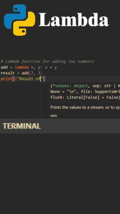 Python Lambda Functions In 20 Seconds 🔥👨‍💻 Shorts Python Programming Coding Learnpython