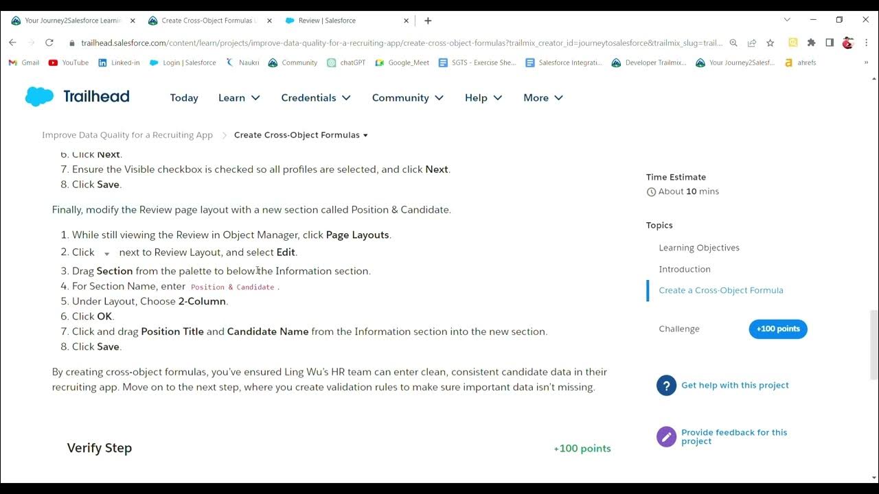 Create Cross Object Formulas || Improve Data Quality for a Recruiting App - YouTube