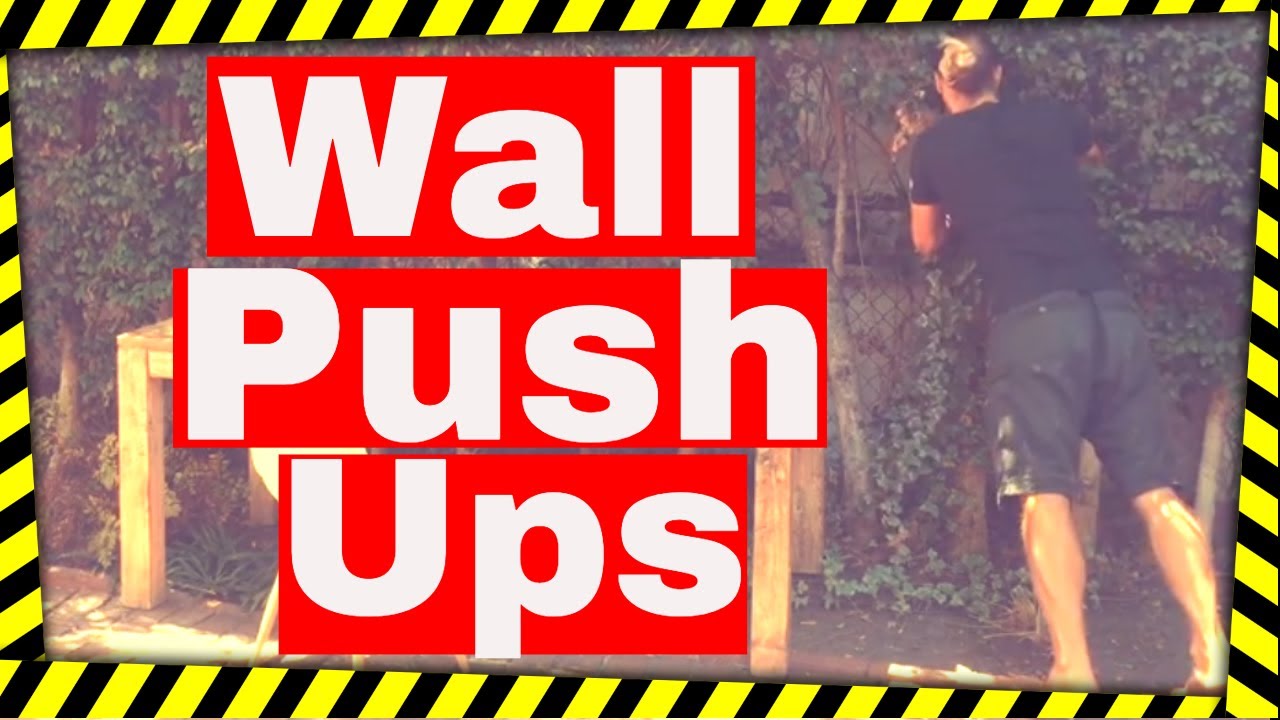 Wall Push Ups: exercise at work - YouTube