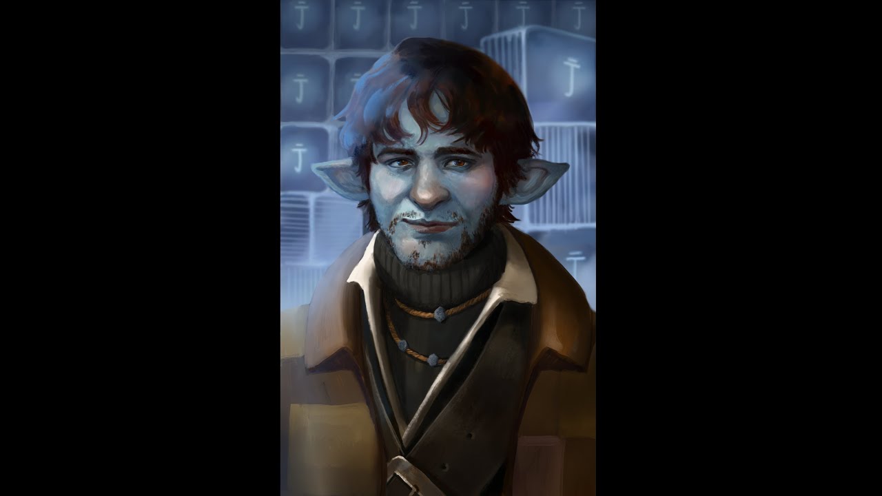 Krita Character Portrait: Milton (Part of Real Time Process) - YouTube