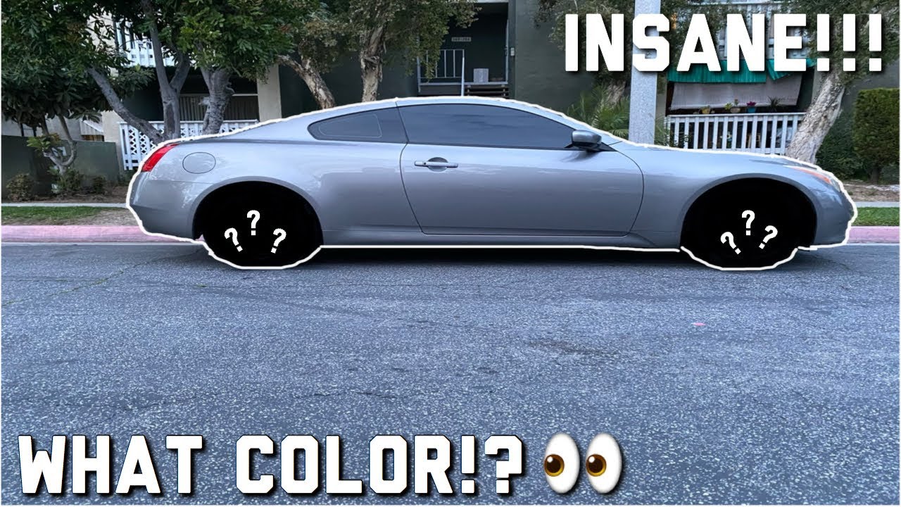 Plasti dipping the rims on my G37!! - YouTube