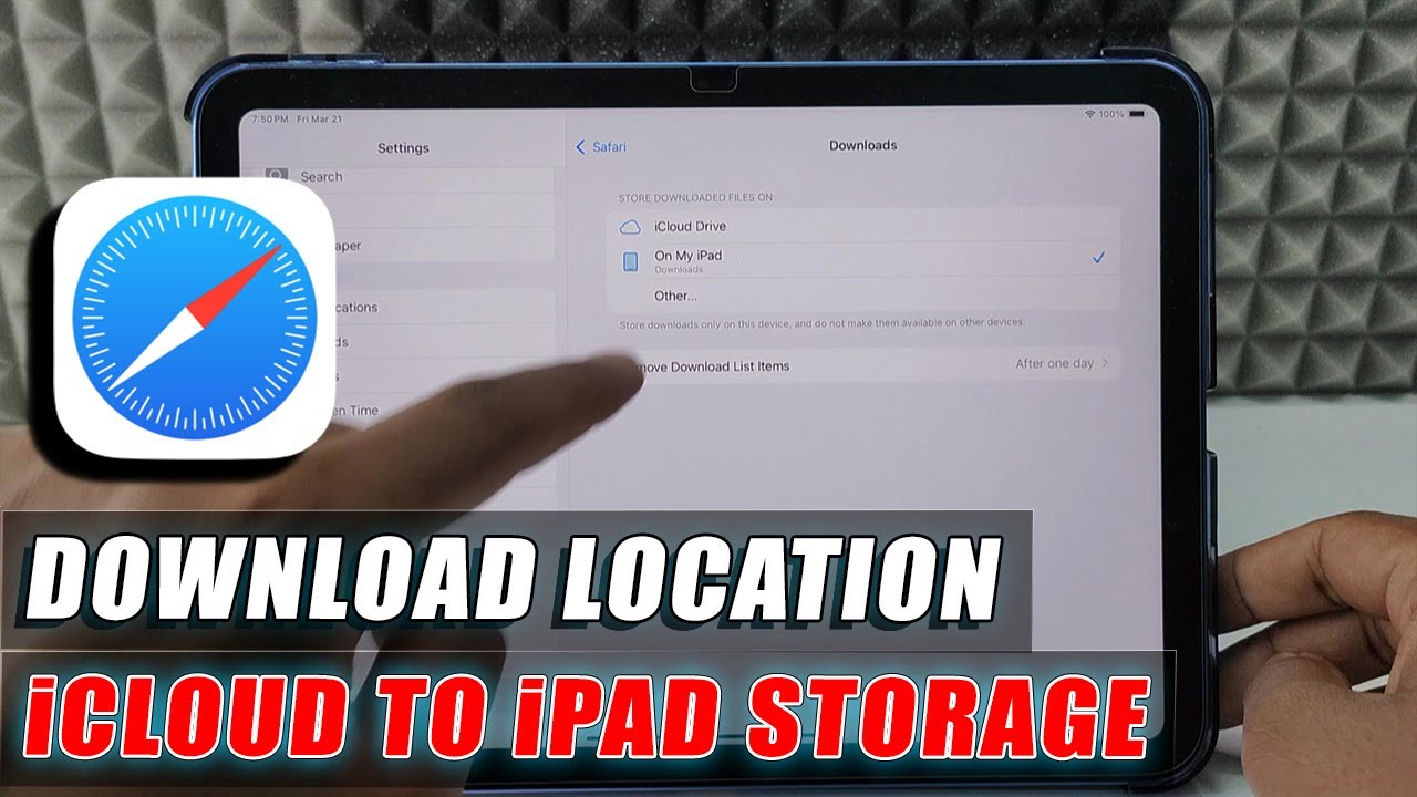 How to Change Safari Downloads Location to iPad Storage? - YouTube