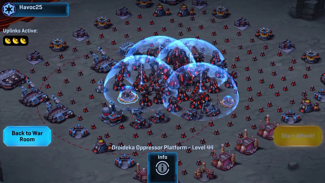 Star Wars Commander Squad Wars Near Max Base SC Snipe with Awings and ...