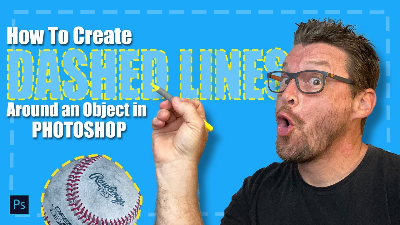 How to Create a Dashed Outline in Photoshop - YouTube