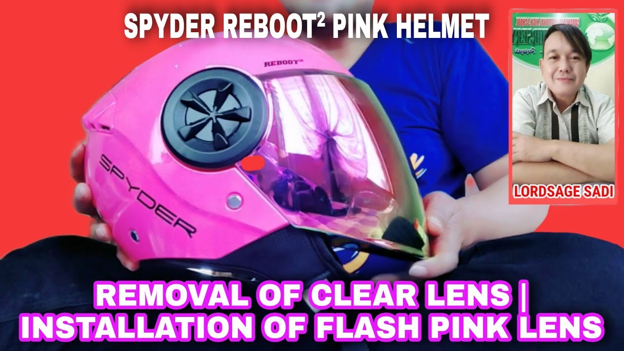 SPYDER REBOOT 2 HELMET / REMOVAL AND INSTALLATION OF LENS - YouTube