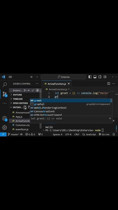 JS Arrow function #coding - YouTube