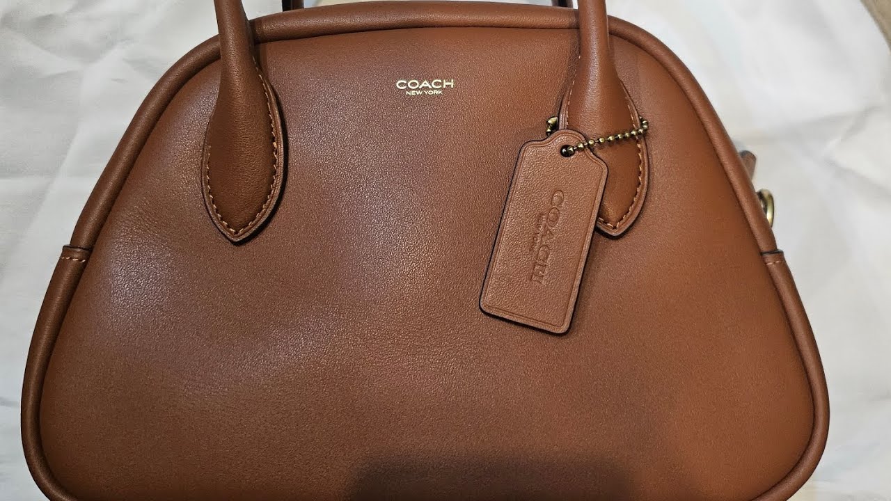 WOWW Full of Leather Coach Borough Bowling Bag - YouTube