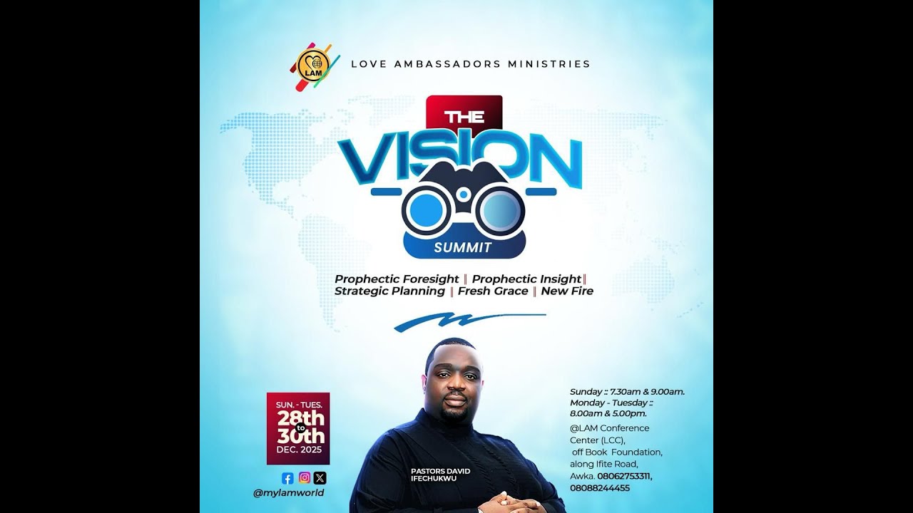 THE VISION SUMMIT 2025 - DAY 3(MORNING SESSION) - YouTube