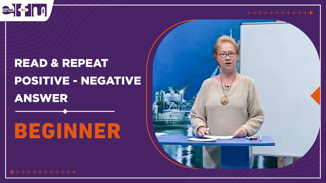 Let's Start English 4 - Read & Repeat / Positive - Negative Answer ...