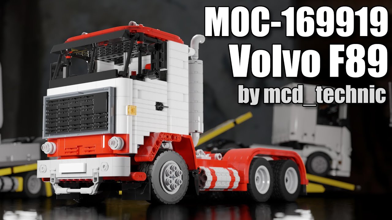 LEGO 1976 Volvo F89 6x2 Animated Speedbuild | MCD_TECHNIC LEGO MOC ...