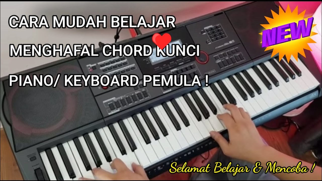 cara belajar kunci chord keyboard pemula part 2 - YouTube