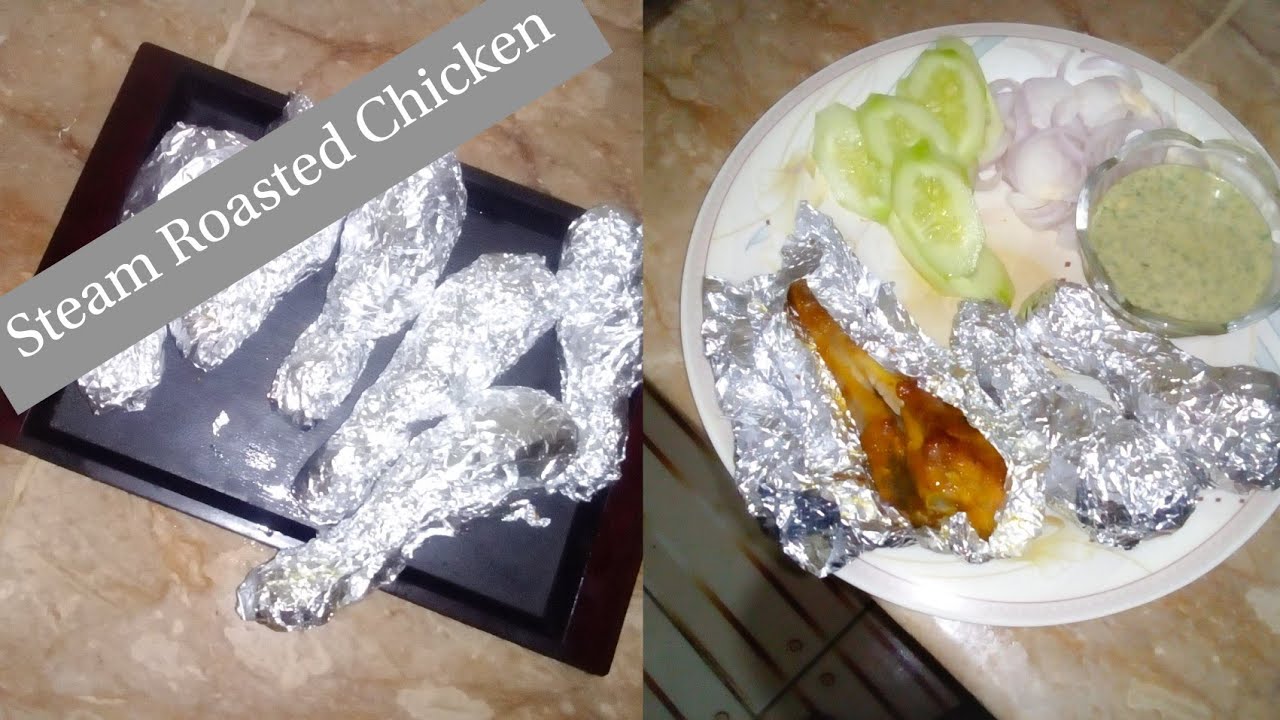 Steam Chicken Roast Recipe || Steam Chicken Pieces Without Oven ...