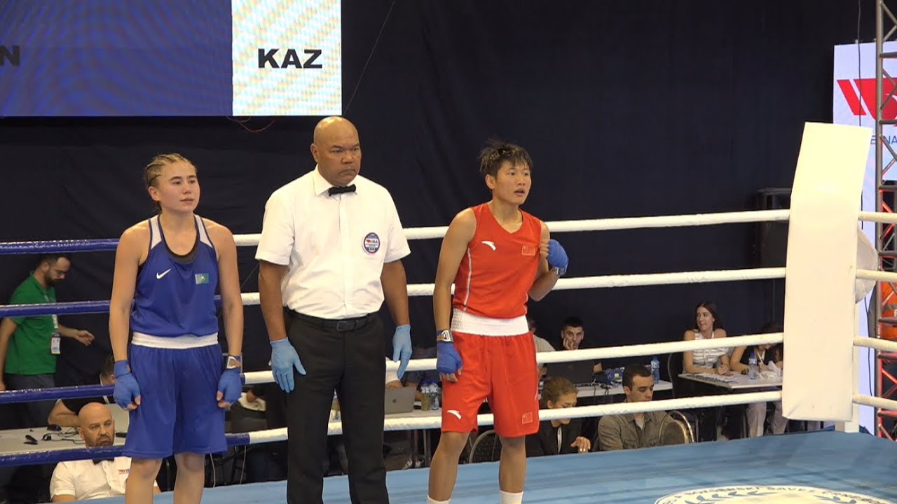 SF YW52kg CHEN YANFEN (CHN) vs OTYNBAY BAGZHAN (KAZ) | IBA YWCHs Budva ...