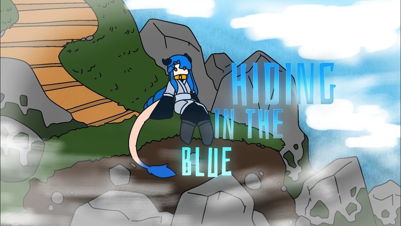Hiding in the blue "flipaclip" oc - YouTube