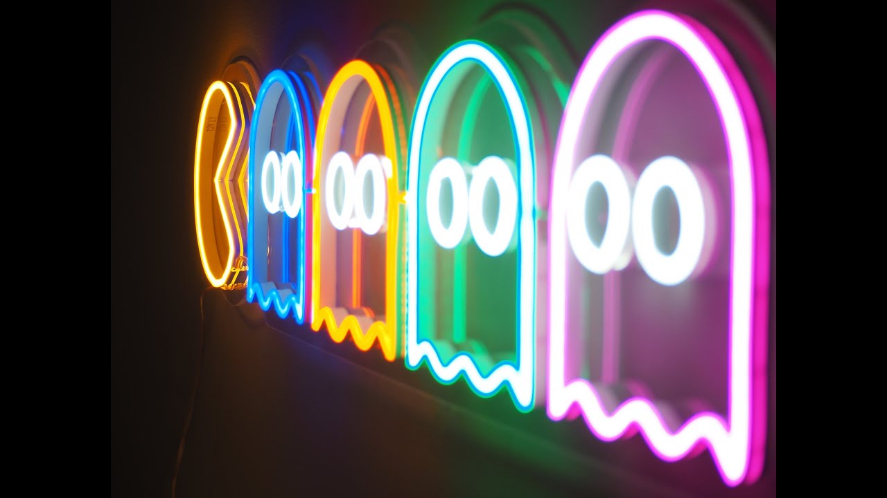 DIGITAL LIGHTS - LED Neón PAC-MAN 2 - YouTube