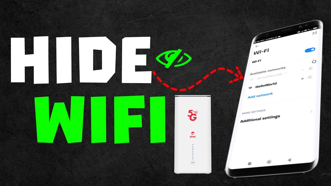 How to Hide airtel Wifi Name | Airtel Wifi hide Network | वाईफाई को ...