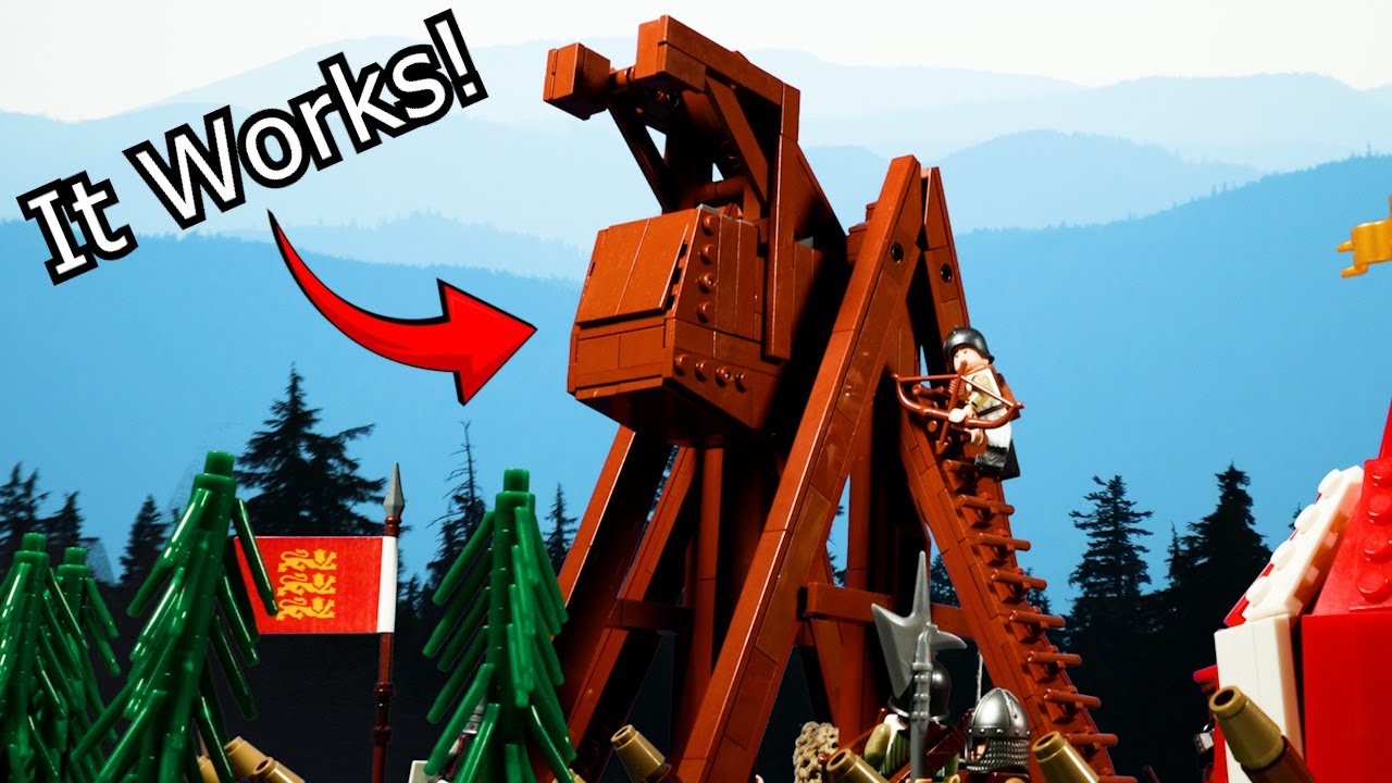 Building a Medieval Trebuchet in LEGO! | Siege Camp MOC Episode 3 - The ...