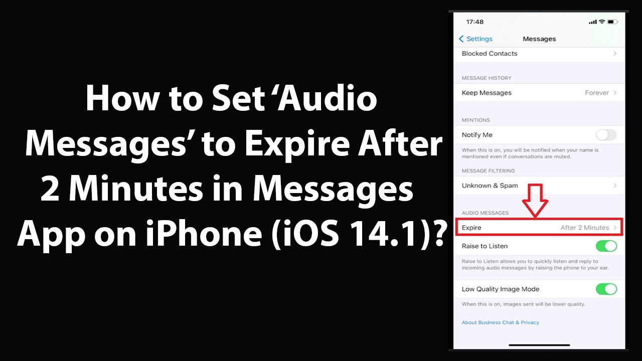 How To Set Audio Messages To Expire After 2 Minutes In Messages App On how-to-set-audio-messages-to-expire-after-2-minutes-in-messages-app-on