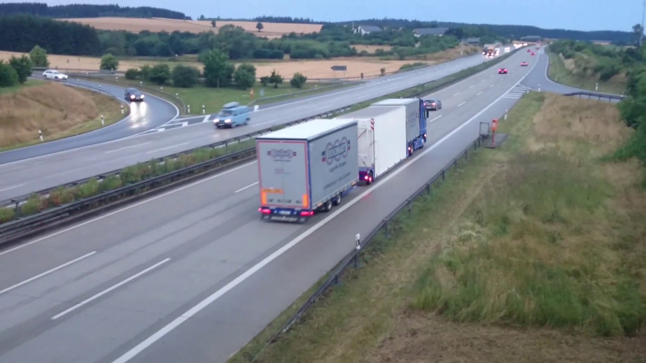 A9 in Germany - dálnice A9 v Německu - Heavy transport - Nadměrný ...