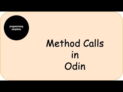 Method Calls In Odin - YouTube