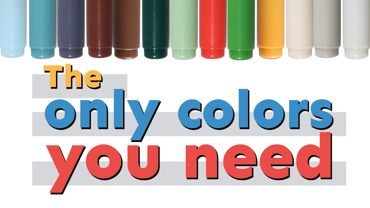 Basic color palette for architecture sketches | Rendering with markers ...