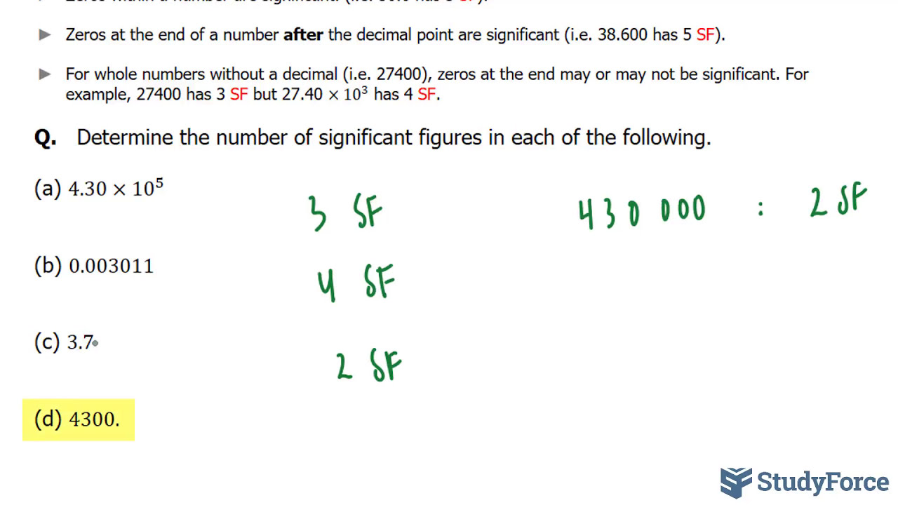 📚 How to count for the correct number of significant digits - YouTube