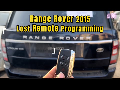Range Rover 2015 Remote Programming All Key Lost Program with Autel 608 ...