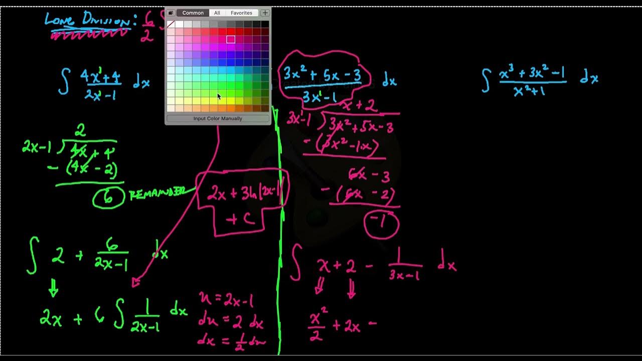 Unit 6.10 Integrating Functions Using Long Division and Completing the Square, Introduction ...